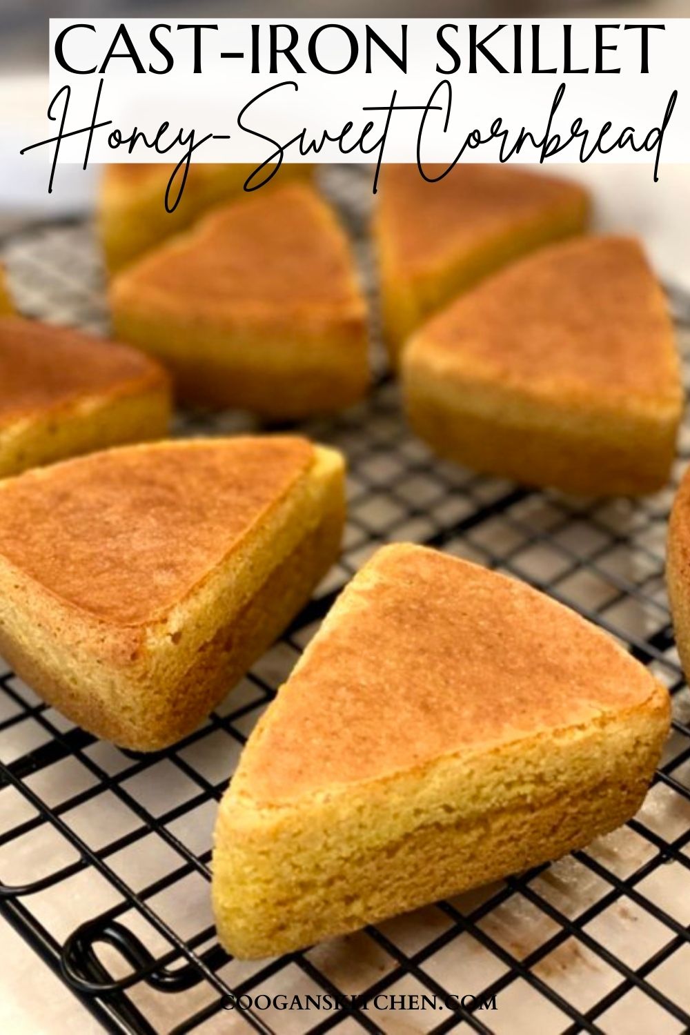 Cast-Iron Skillet Honey-Sweet Cornbread - Coogan's Kitchen